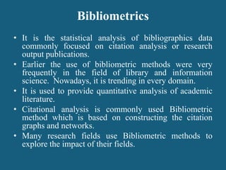 BIBLIOMETRICS.pptx