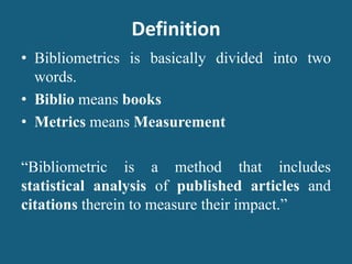 BIBLIOMETRICS.pptx
