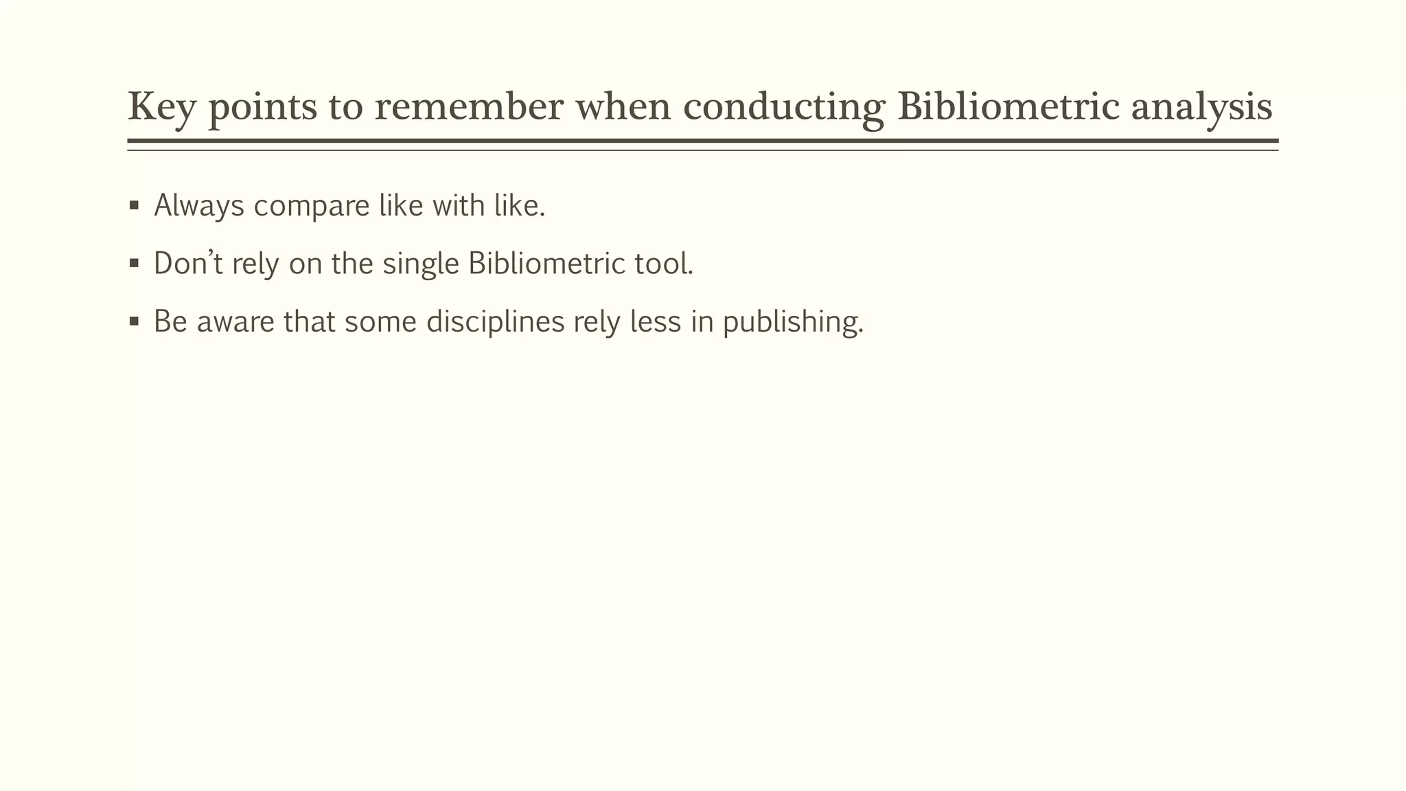 Bibliometrics and its application | PPTX