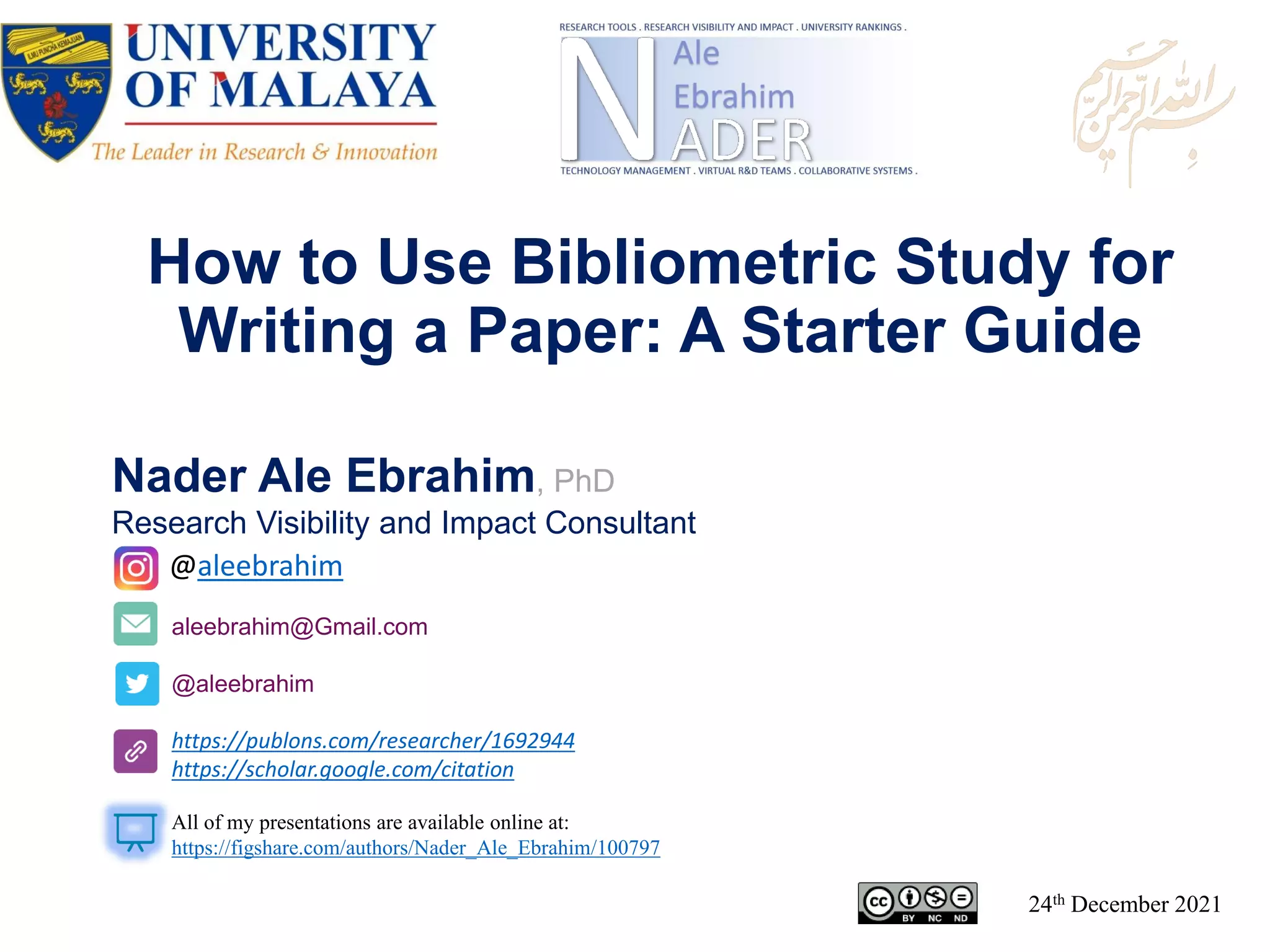 How to Use Bibliometric Study for Writing a Paper: A Starter Guide | PPT