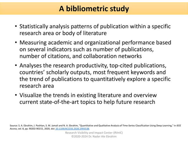 How to Use Bibliometric Study for Writing a Paper: A Starter Guide | PPT