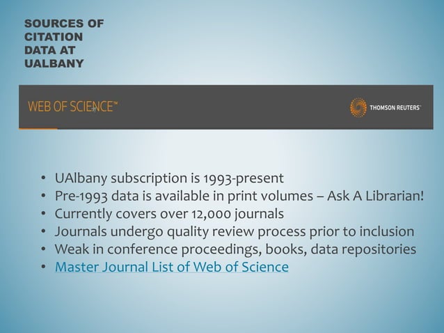 Overview of Citation Metrics | PPTX