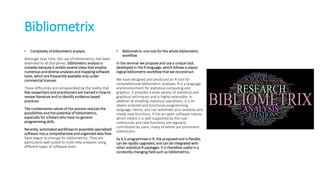 Bibliometrix Seminar | PPTX