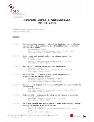 Biblio netwerken | PDF