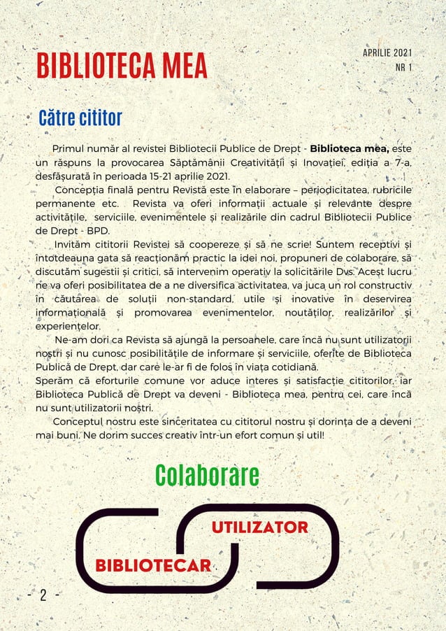 Biblioteca mea 2021 nr 1 | PDF | Free Download