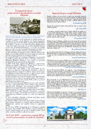 La mulți ani, Chișinău! - Biblioteca mea 2021 nr 3 | PDF