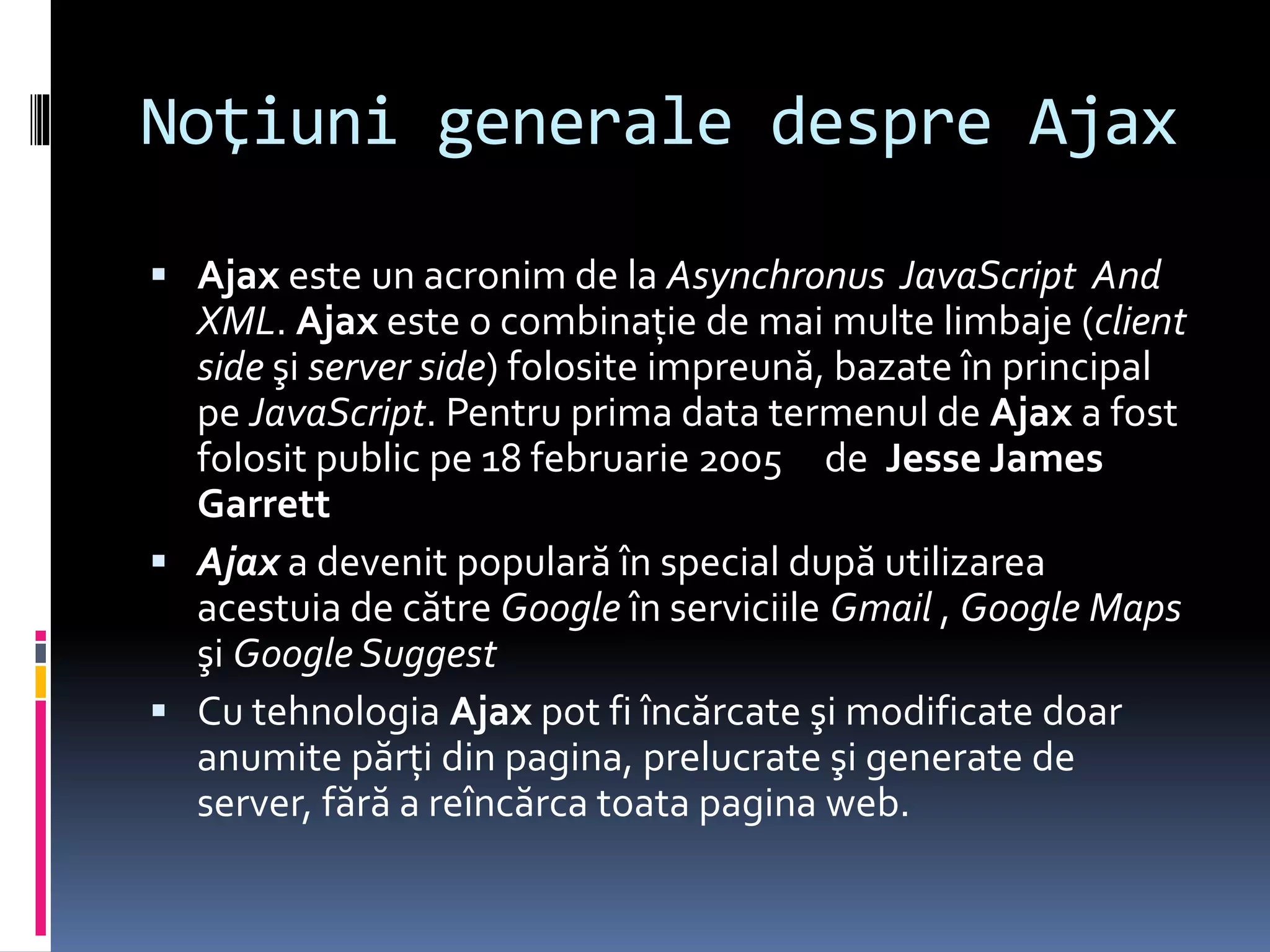 Biblioteci JavaScript pentru Ajax.pptx