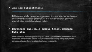 Biblioterapi dan Bibliografi dalam kisah nabi ayub as.pptx