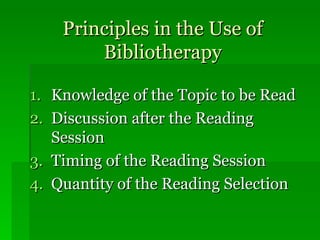 Bibliotherapy | PPT