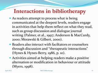 Bibliotherapy | PPTX