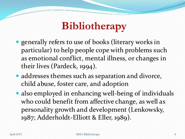 Bibliotherapy