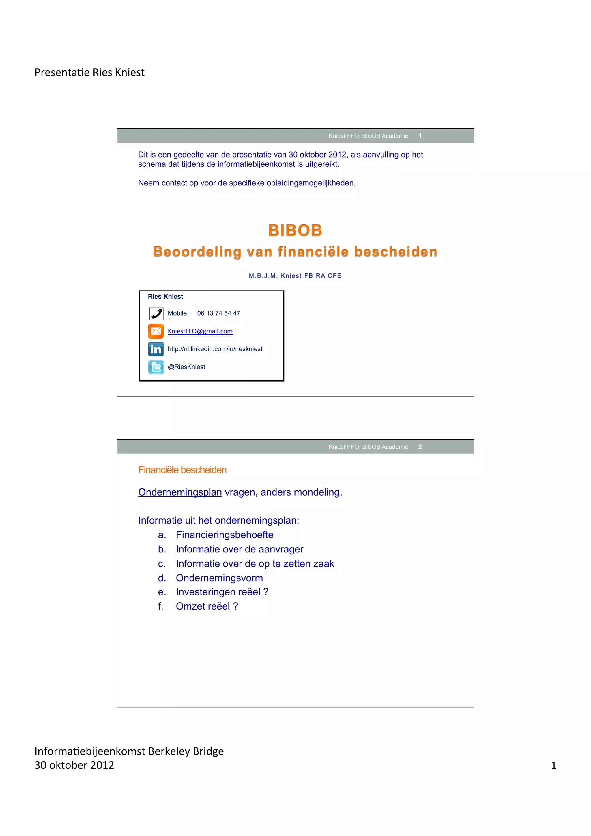 Toepassen wet Bibob: financieel onderzoek door niet financieel ...