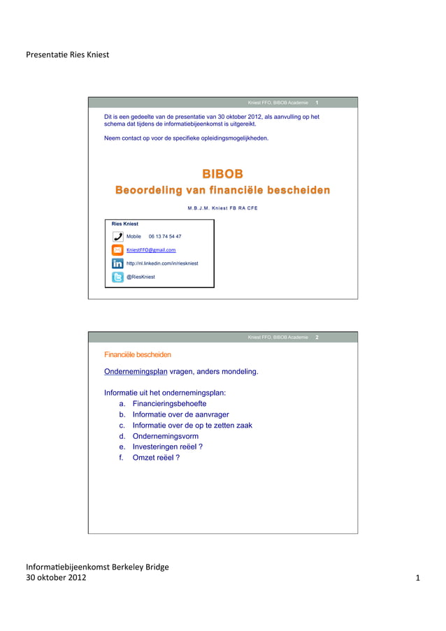 Toepassen wet Bibob: financieel onderzoek door niet financieel ...