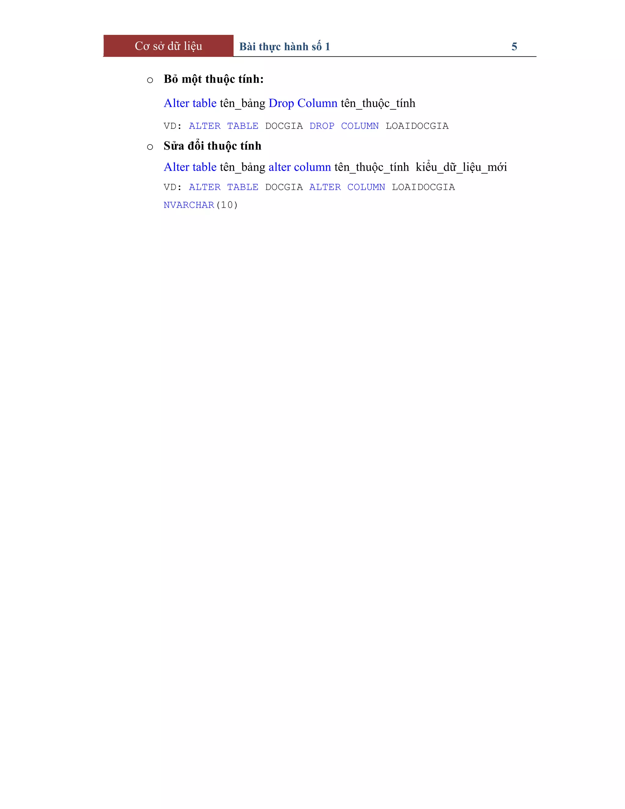 csdl bai-thuchanh_01 | PDF