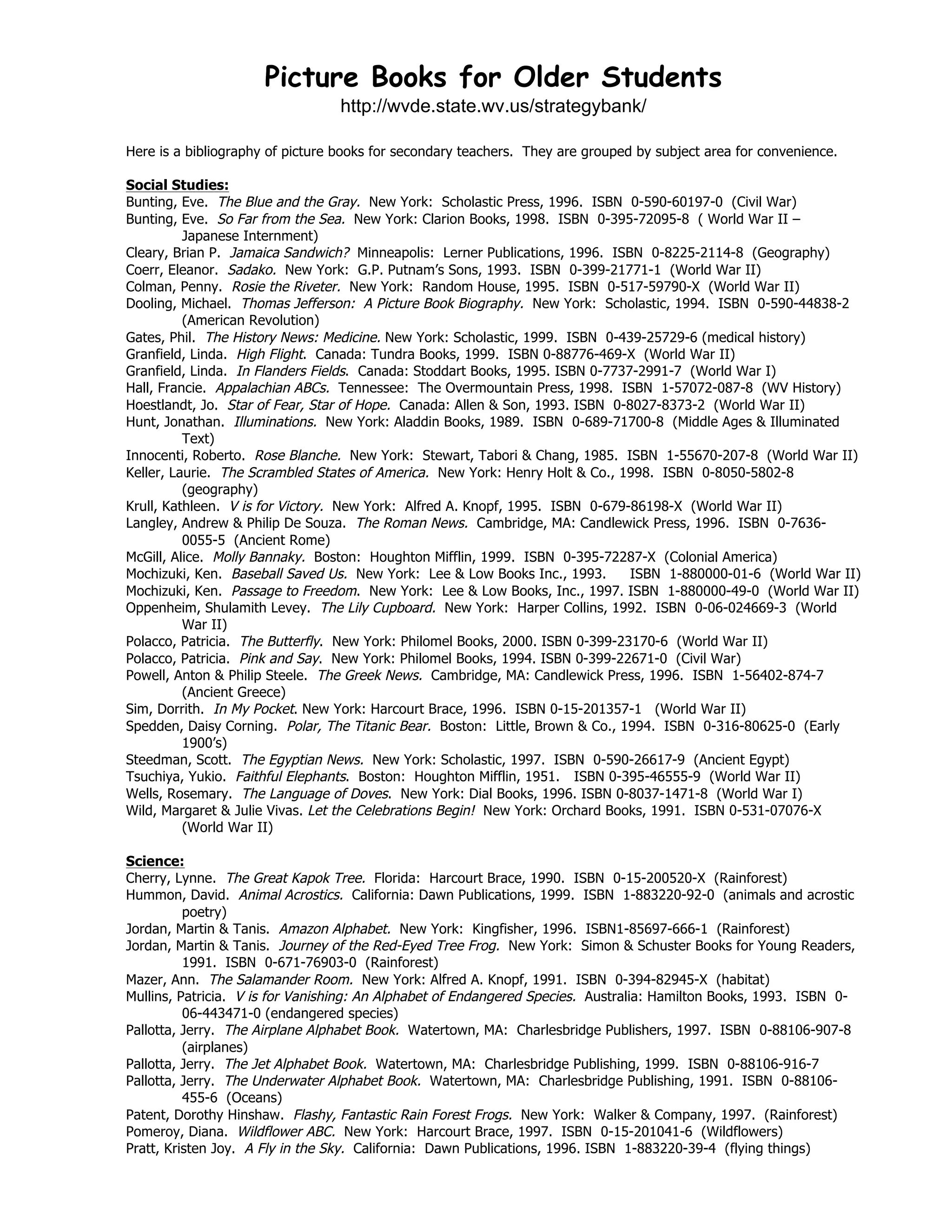 Bib picture books older | PDF