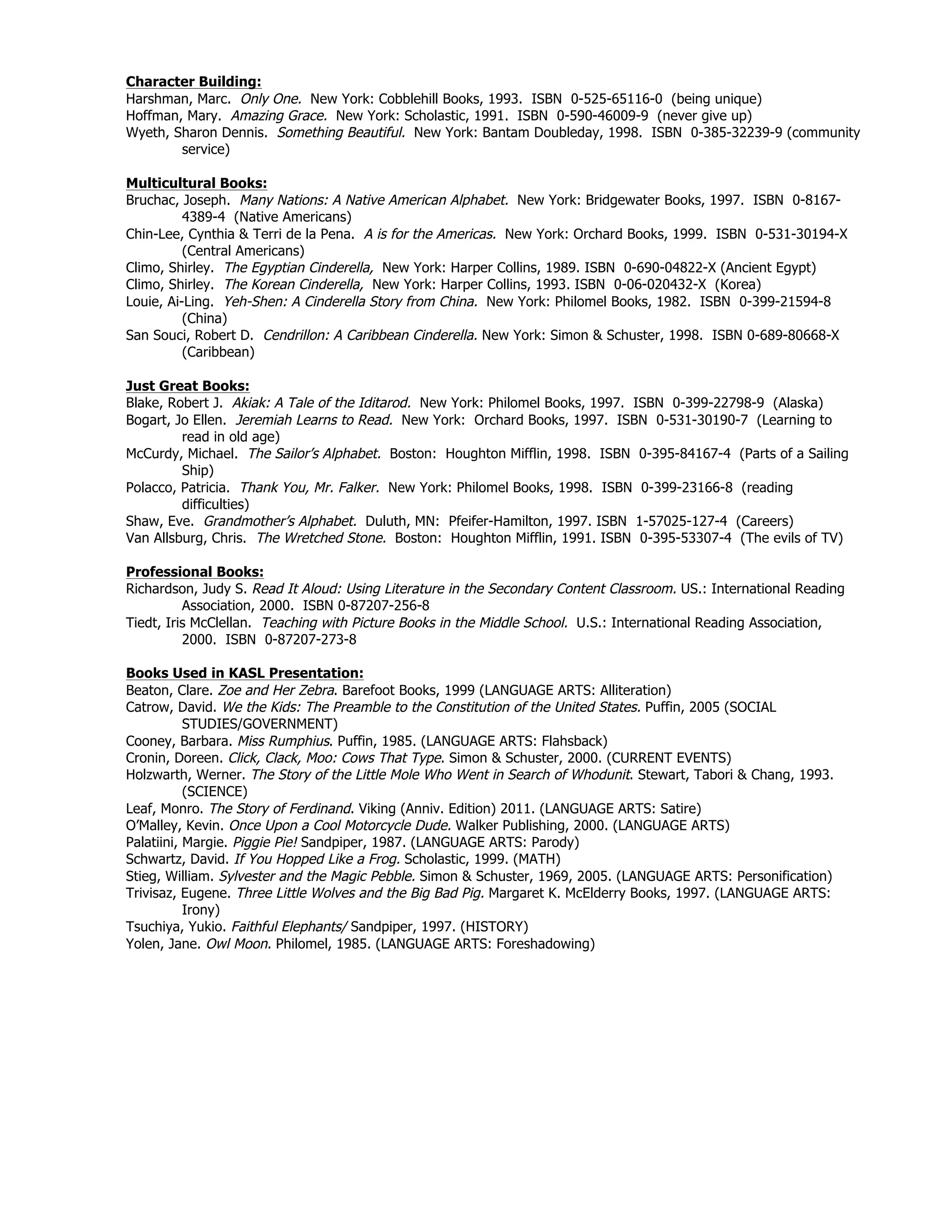 Bib picture books older | PDF