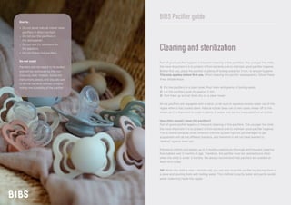 BIBS_pacifier_guide.pdf | Pregnancy | Reproductive Health