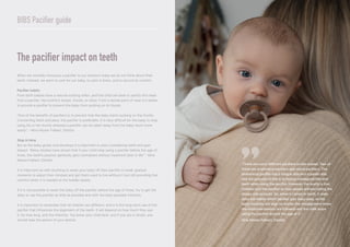 BIBS_pacifier_guide.pdf | Pregnancy | Reproductive Health