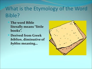 B I B S T U D Lesson 03 What Is The Bible ( Updated) | PPT