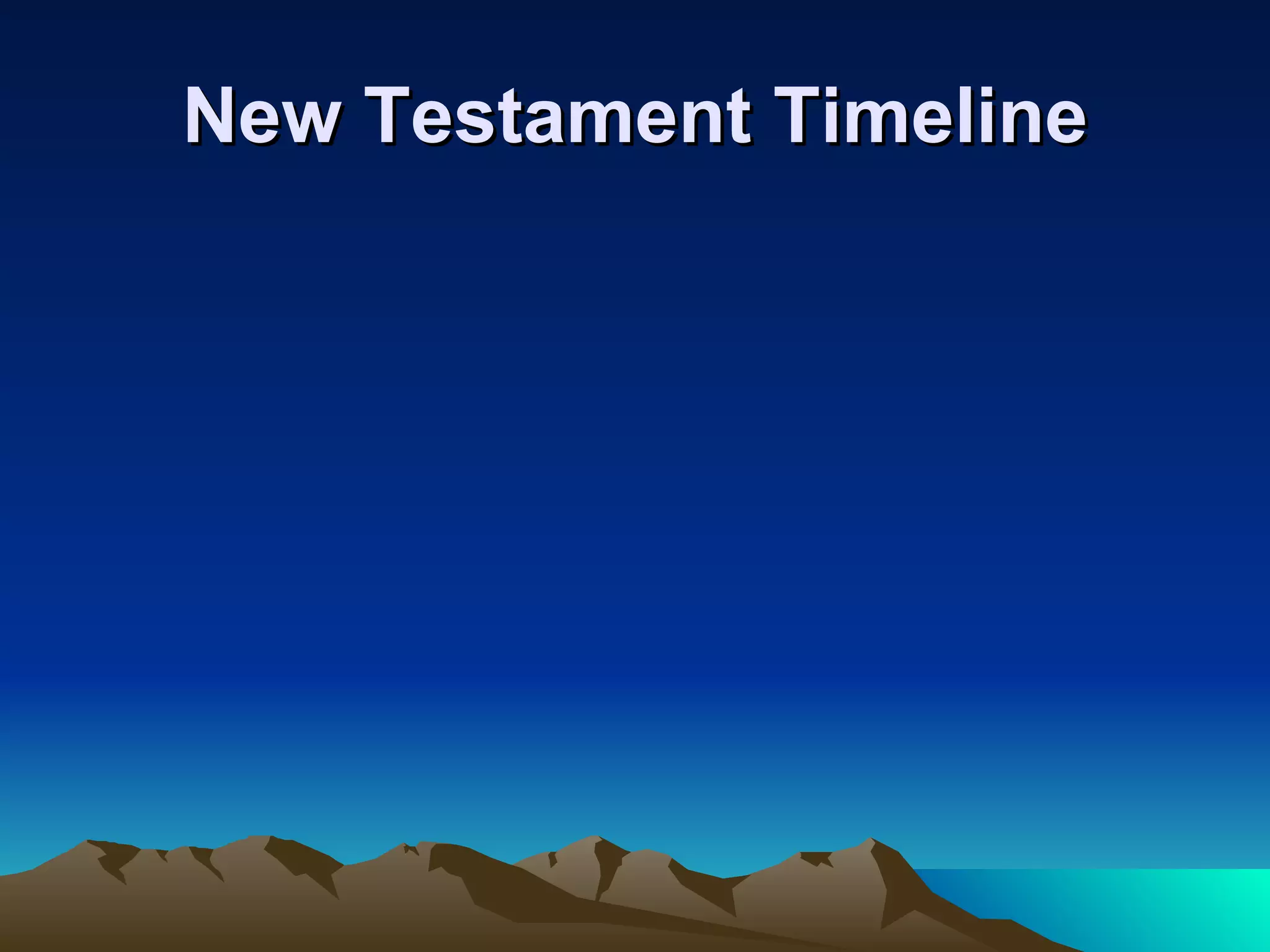 B I B S T U D Lesson 06 Biblical Timeline Of Salvation History | PPT