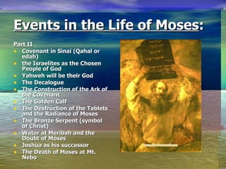 B I B S T U D Lesson 12 Moses And The Decalogue | PPT