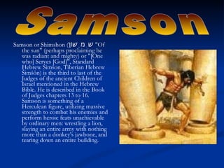 B I B S T U D Lesson 14 Old Testament Judges | PPT