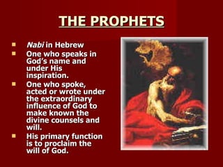 B I B S T U D Lesson 16 Old Testament Prophets | PPT