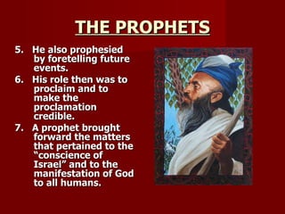 B I B S T U D Lesson 16 Old Testament Prophets | PPT