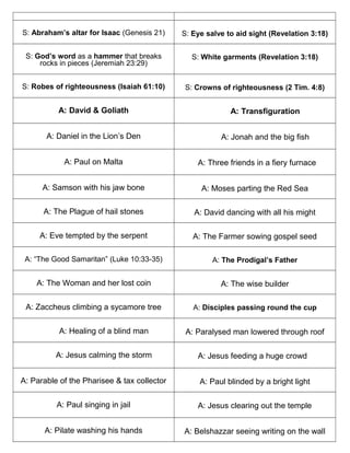 Bible-Venture Questions | DOC