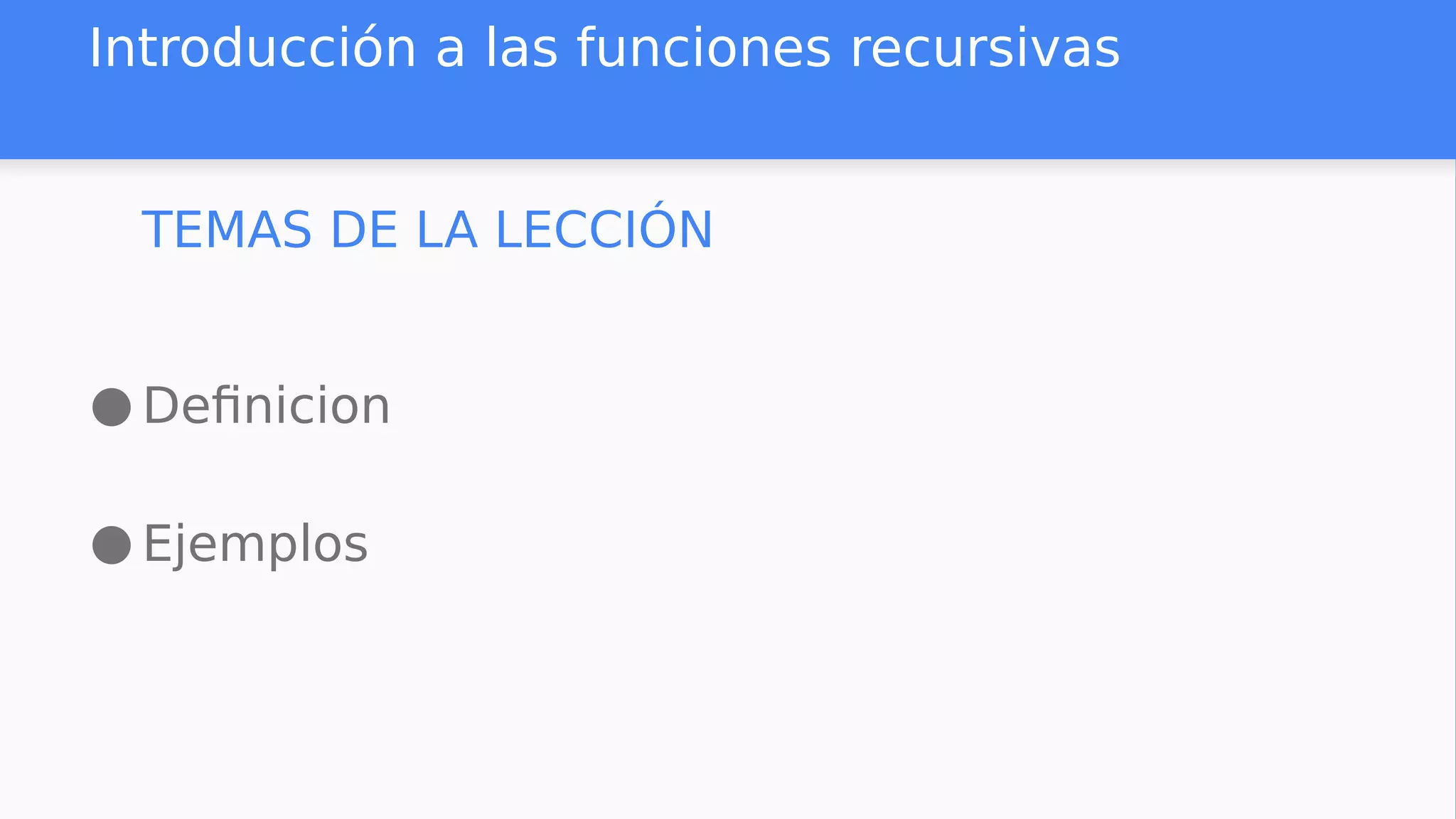 Funciones recursivas en C++ | PPT