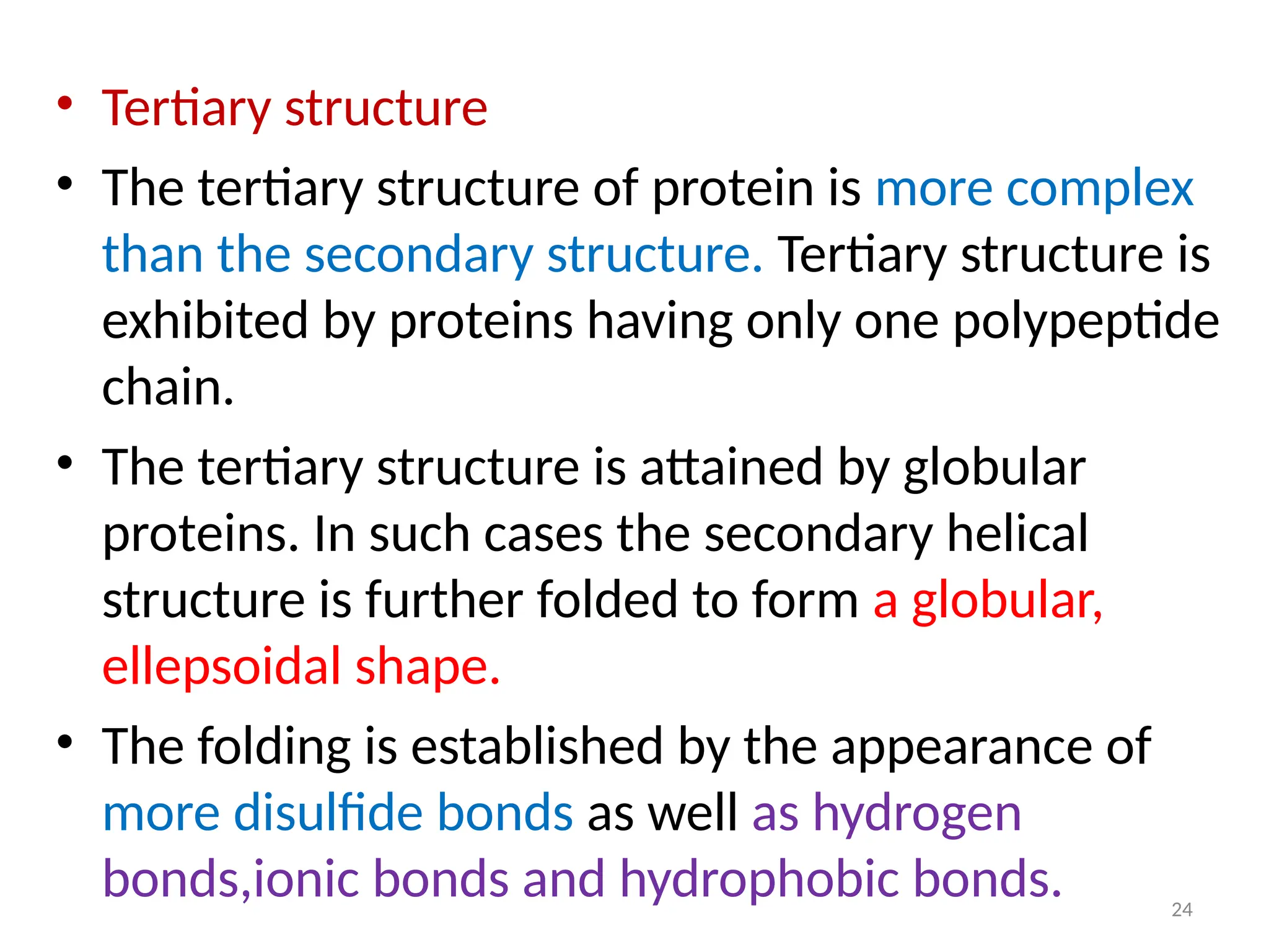 BIC 101- LEC 15-STRUCTURE OF PROTEINS-PRIMARY,SECONDARY,TERTIARY AND ...