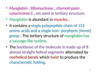 BIC 101- LEC 15-STRUCTURE OF PROTEINS-PRIMARY,SECONDARY,TERTIARY AND ...