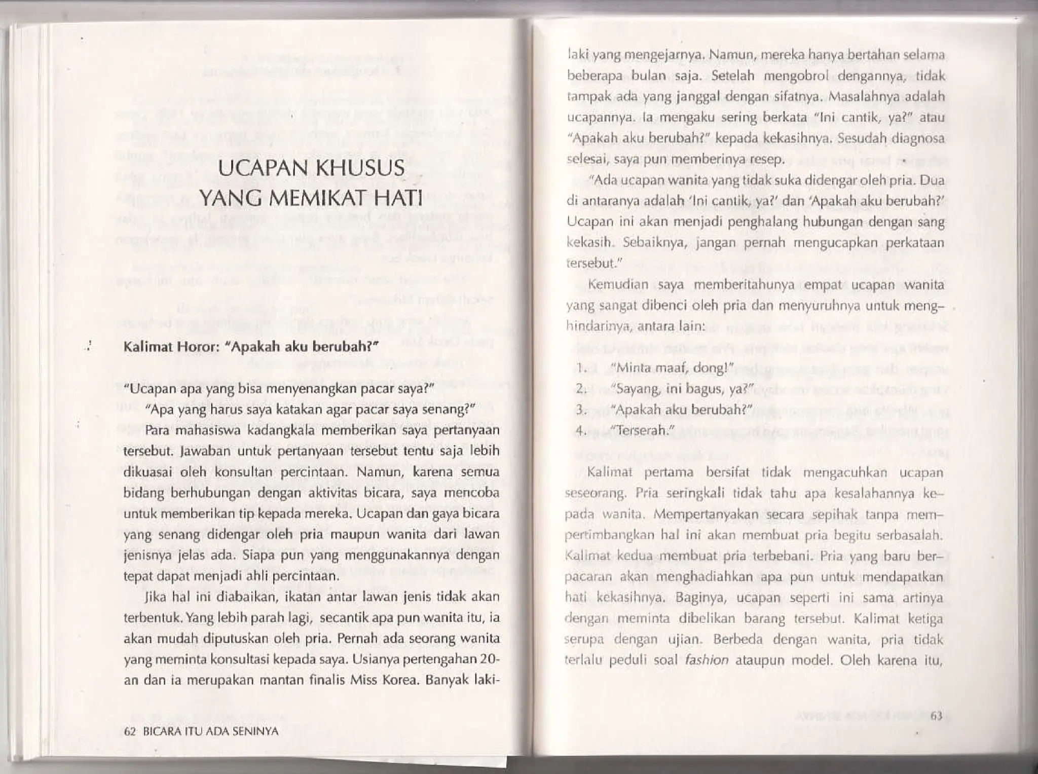 Bicara itu ada seninya. Rahasia komunikasi yang efektif | PDF