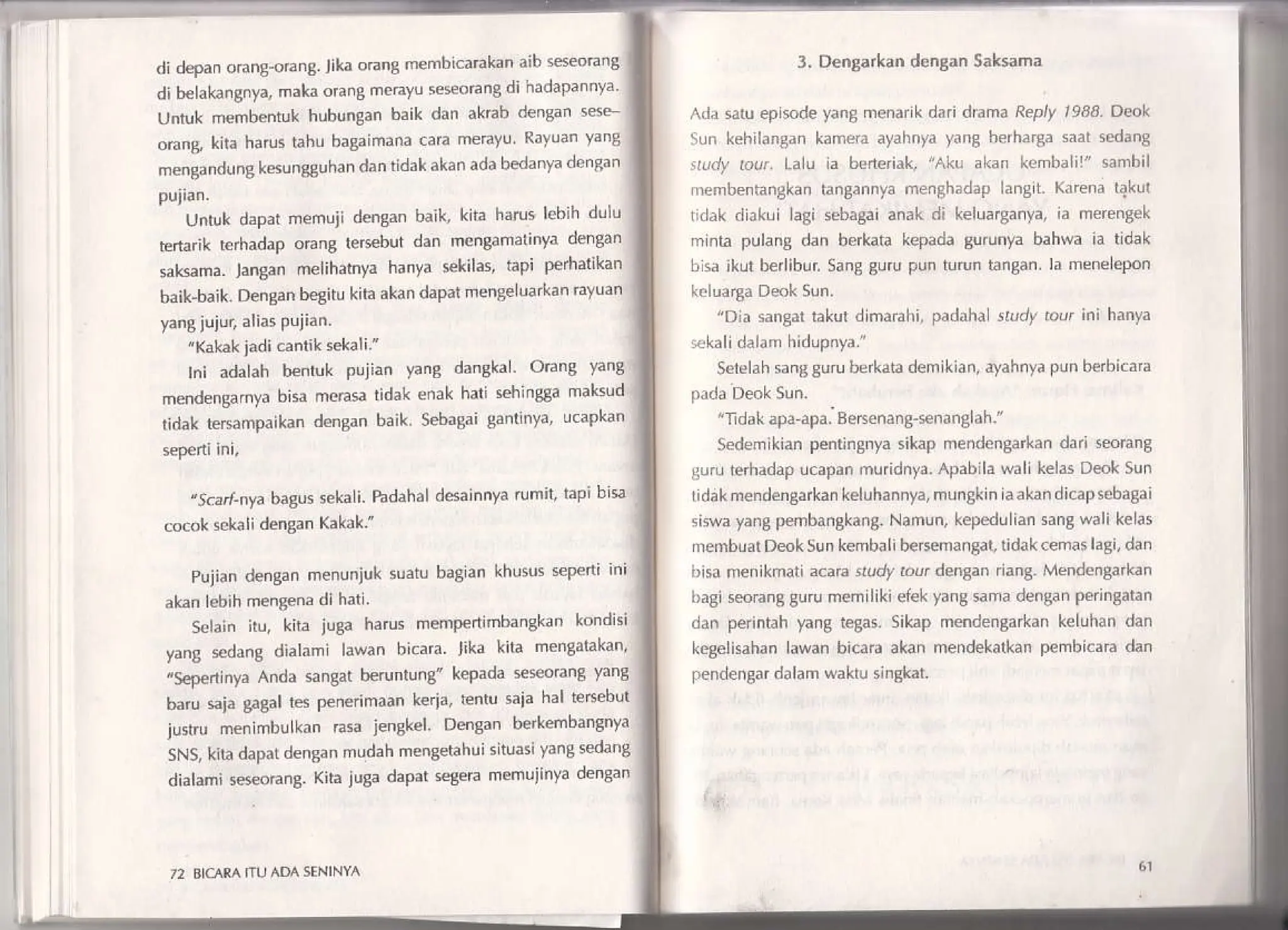 Bicara itu ada seninya. Rahasia komunikasi yang efektif | PDF