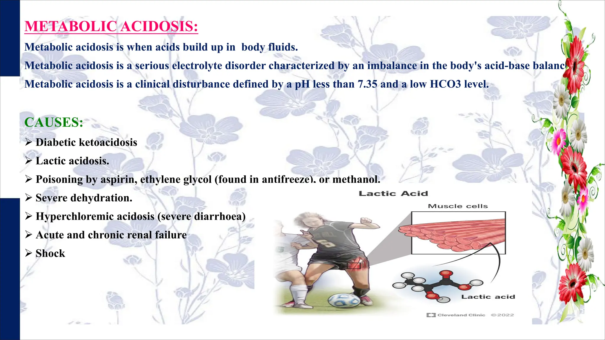 BICARBONATE - ELECTROLYTE IMBALANCE (METABOLIC ACIDOSIS & METABOLIC ...