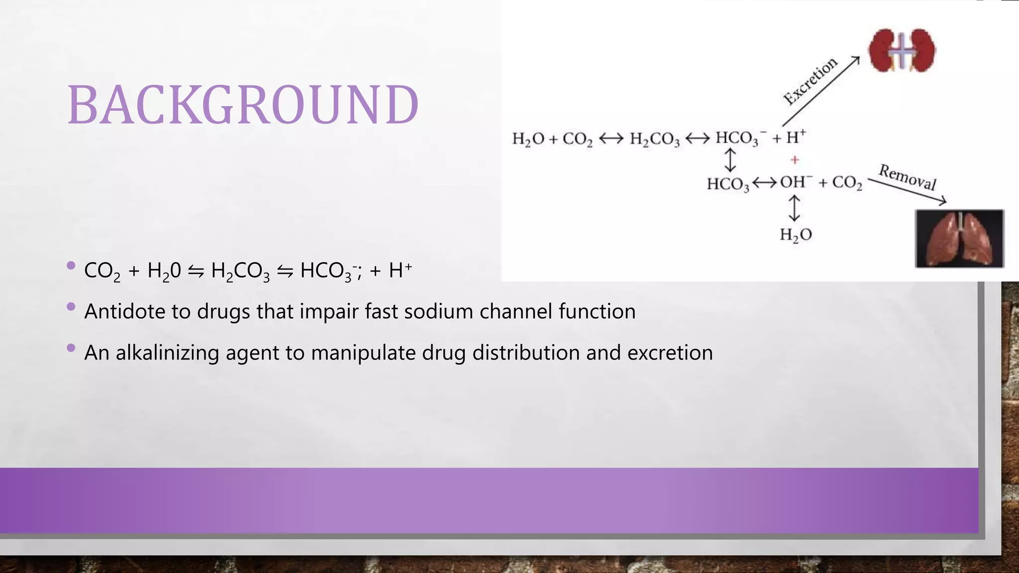Use of bicarbonate in toxicology .pptx