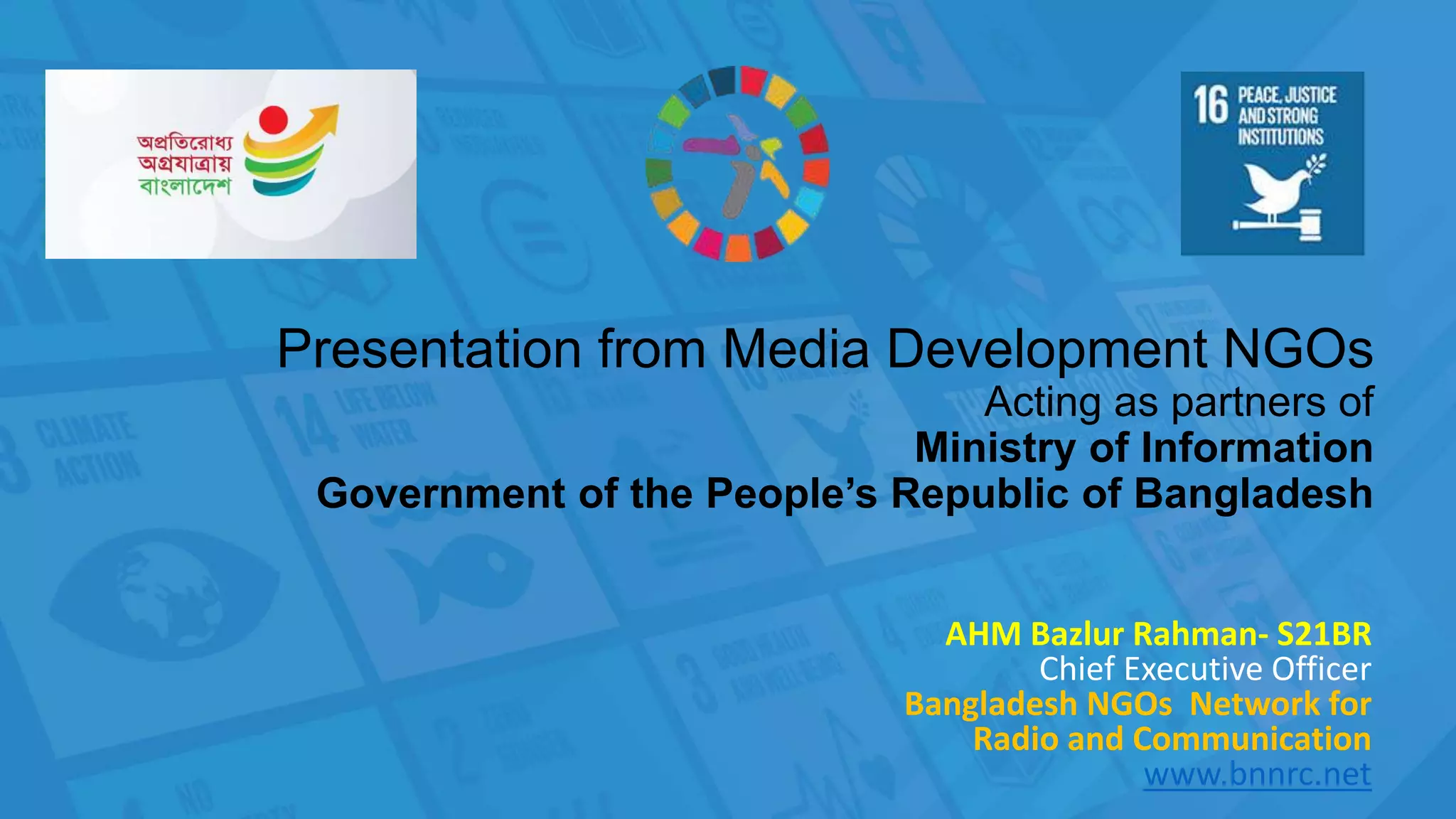 Bicc bSDGs Implementation Review (SIR) Report 2018 : Community Radio Broadcasting for Empowering ...