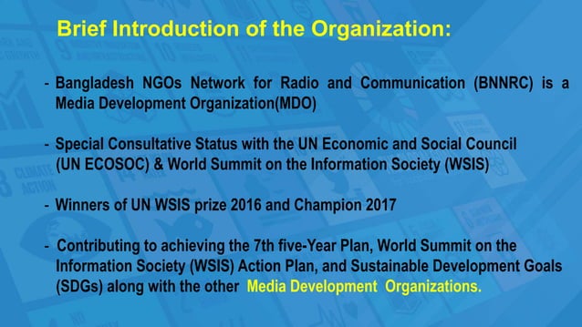 Bicc bSDGs Implementation Review (SIR) Report 2018 : Community Radio ...