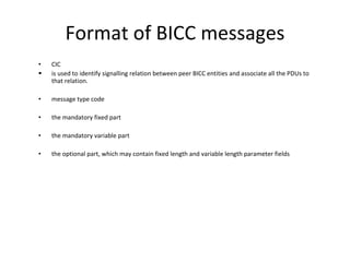 BICC protocol and application | PPT
