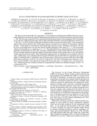 Bicep2 detection of_b_mode_polarization_at_degree_angular_scales | PDF | Physics | Science