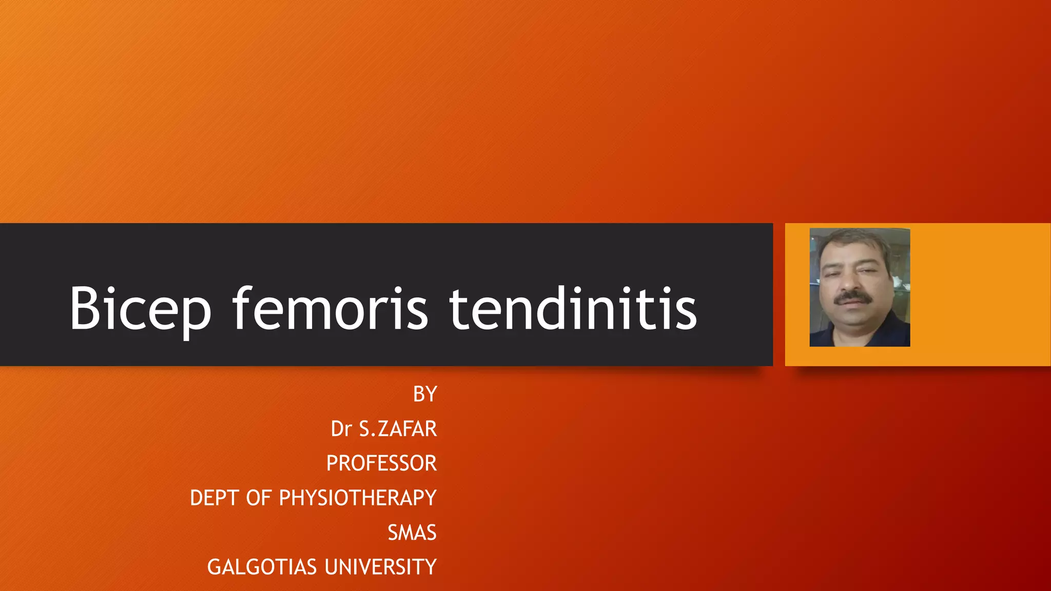 Bicep Femoris Tendinitis | PDF