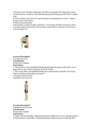 Bicept Workouts For All Levels | PDF