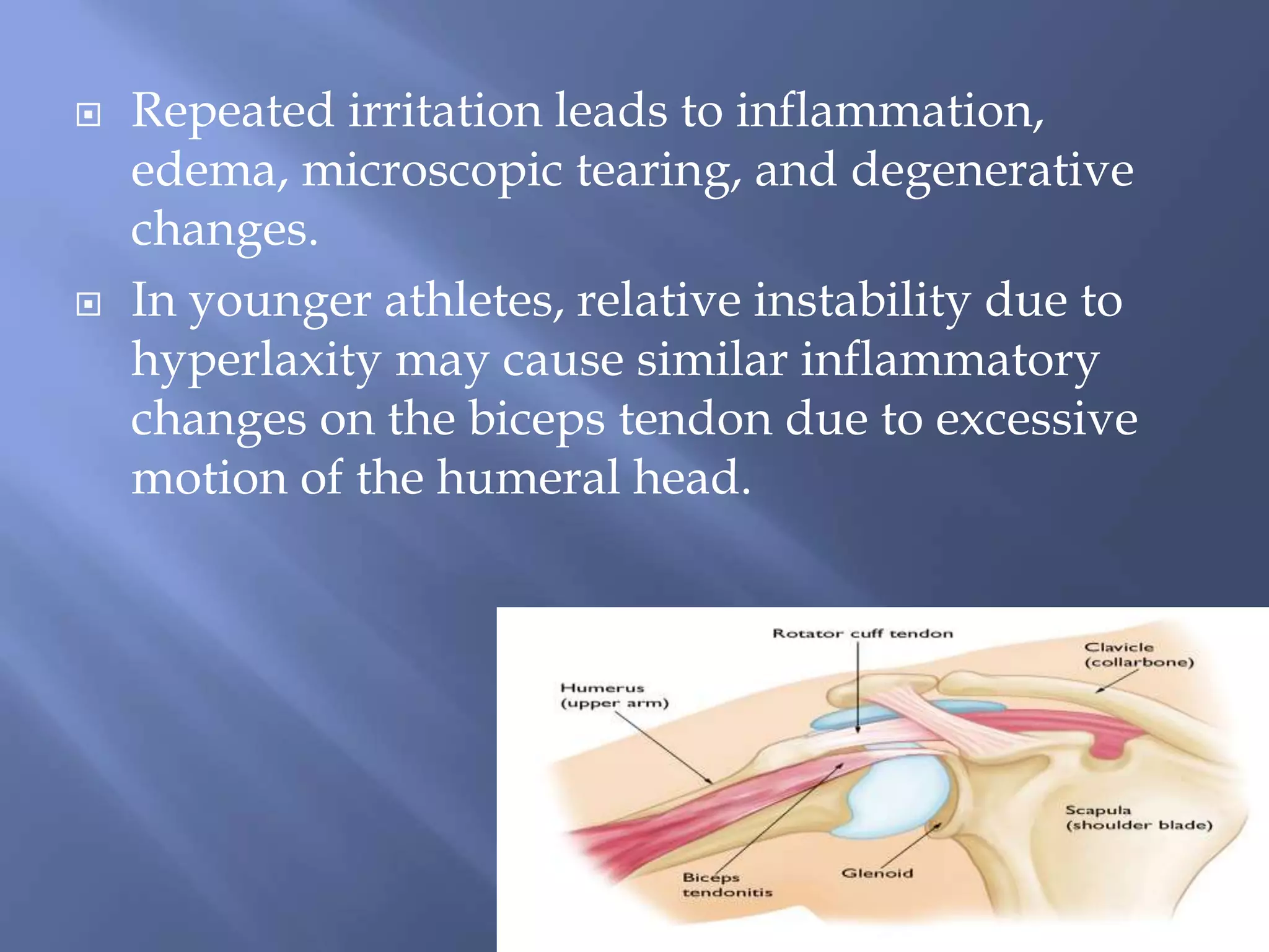 Bicipital tendonitis & Rehabilitation | PPTX