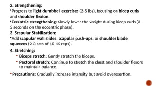 assessment and physiotherapy management on bicipital tendonitis | PPTX