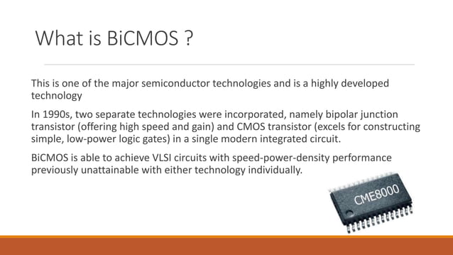 Bicmos Technology - Overview | PPTX