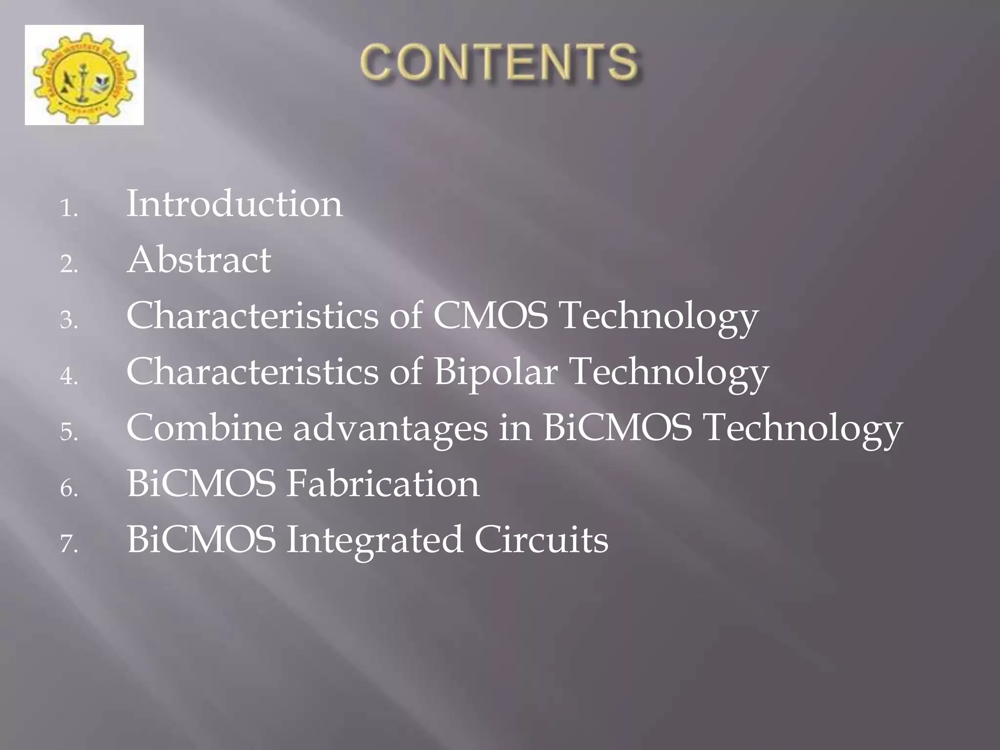 BiCMOS Technology | PPTX