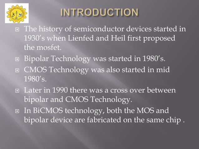 BiCMOS Technology | PPTX