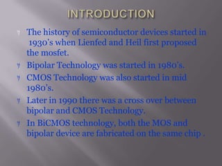VLSI bi cmos technology processes ppt.ppt