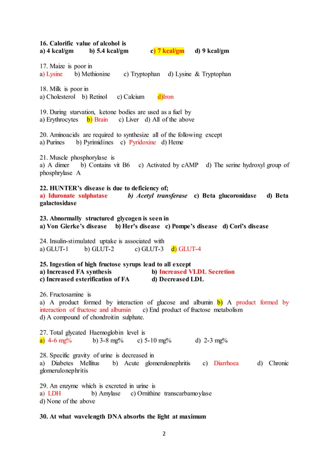 Bicohemistry quiz | PDF