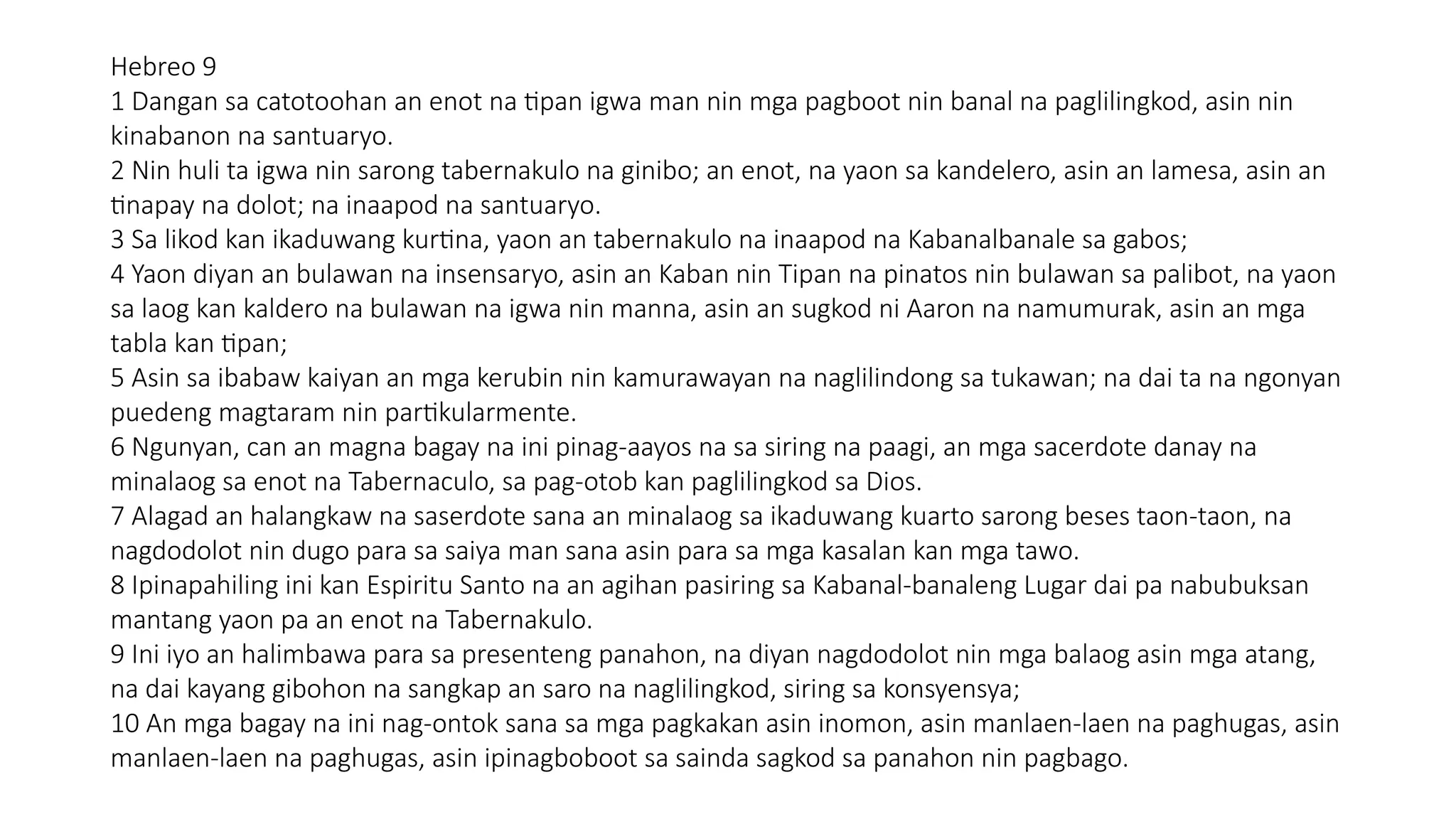 Bicolano - An Mahalagang Dugo ni Jesu-Cristo - The Precious Blood of ...